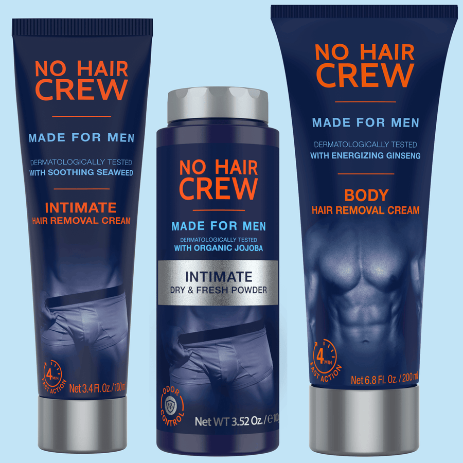 NO HAIR CREW | Hair Removal Creams for Men – No Hair Crew USA